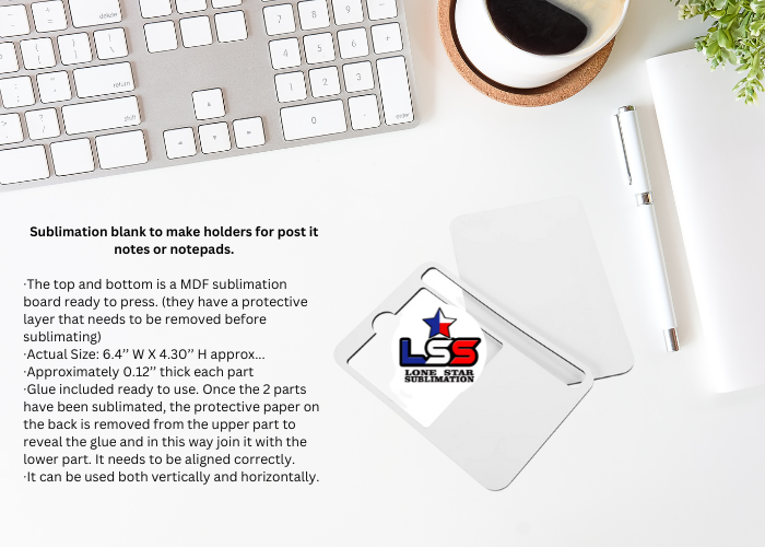 Sublimation Blank Sticky Memo Holder Wooden Sublimation Storage Tray f ...