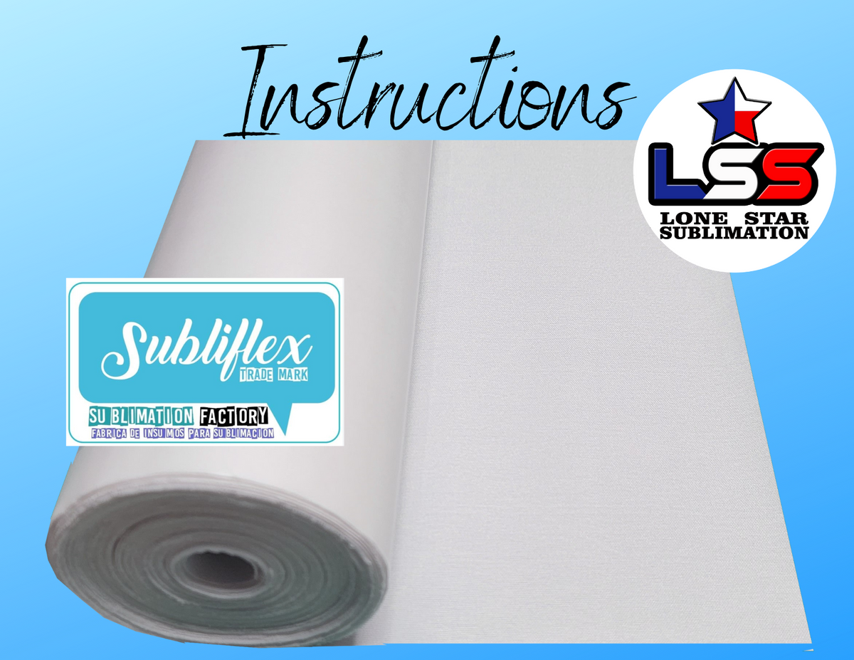 Subliflex Thermo adhesive sublimation fabric - Instructions- Cotton Su ...