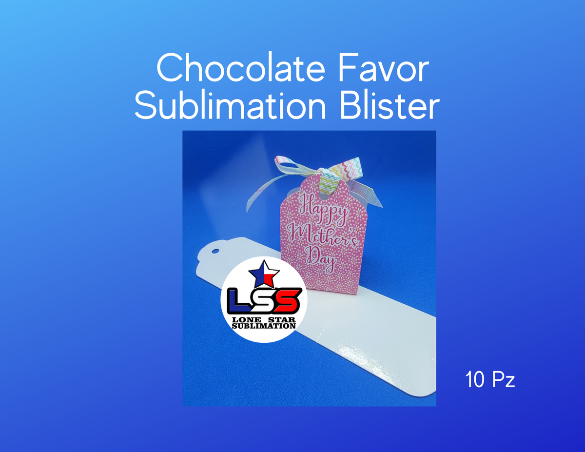 Chocolate favor blister- Sublimation cardstock - 10pz – Lone Star ...